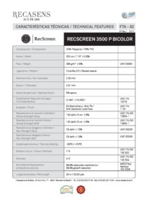 RECSCREEN BICOLOR 3500 P - Recasens